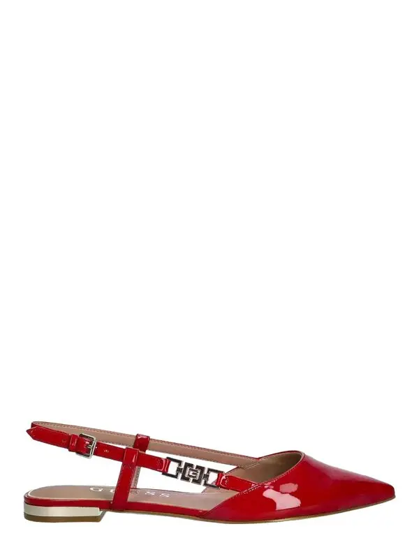 Guess Pointed-toe Flat Pumps - Red