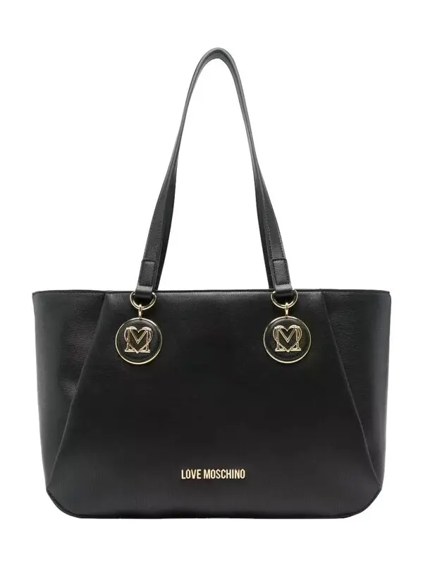 Moschino Logo-plaque Tote Bag - Black