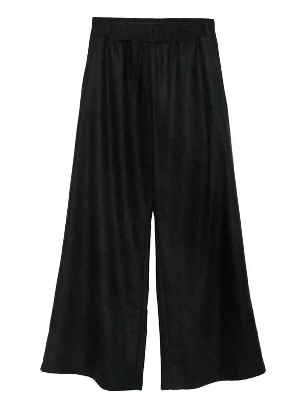 Fabiana Filippi Elasticated Wide Leg Trousers - Black