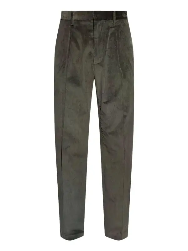 Rag & Bone Pleated-front Corduroy Trousers - Green