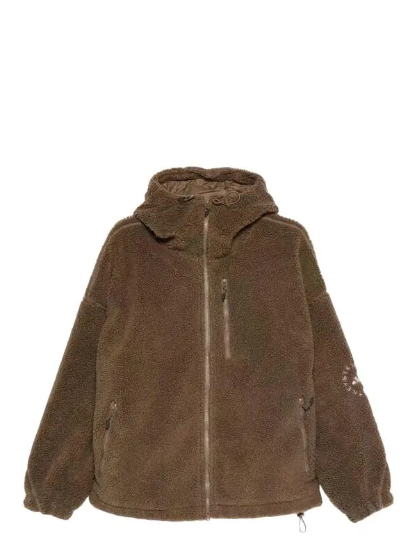Adidas By Stella McCartney Hooded Fleece Jacket - Brown