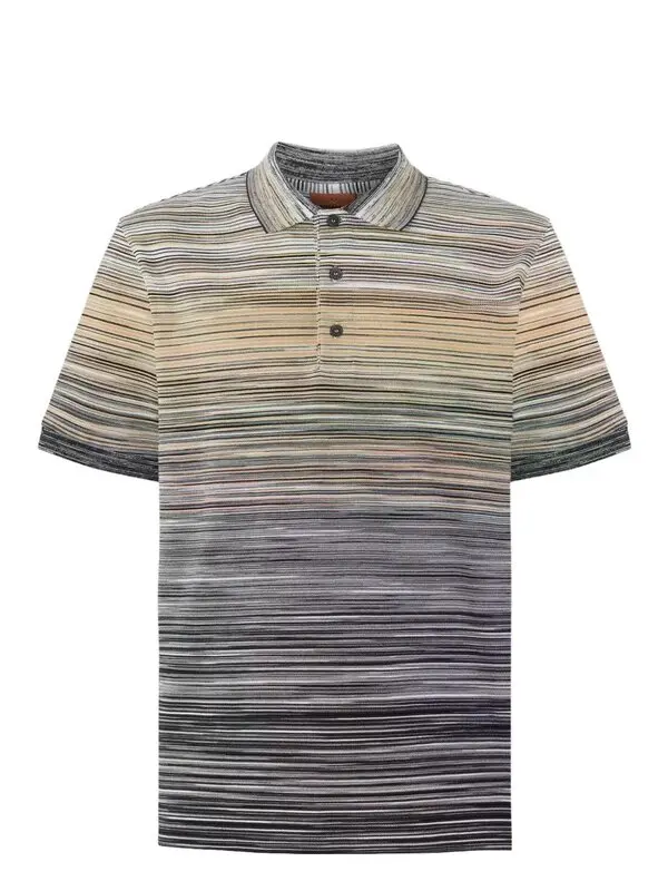 Missoni Striped Ombre Polo Shirt - Grey