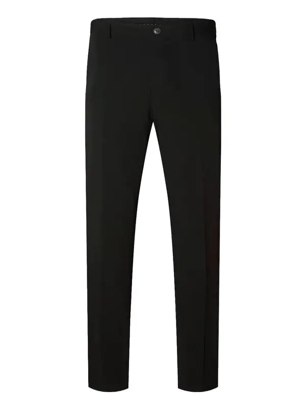SELECTED Button-fastening Trousers - Black