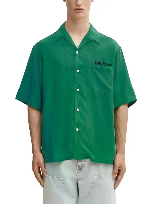 WACKO MARIA Embroidered Pocket Shirt - Green