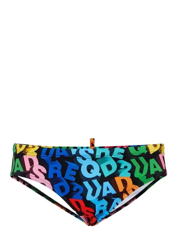 Dsquared2 Logo-print Swim Trunks - Black