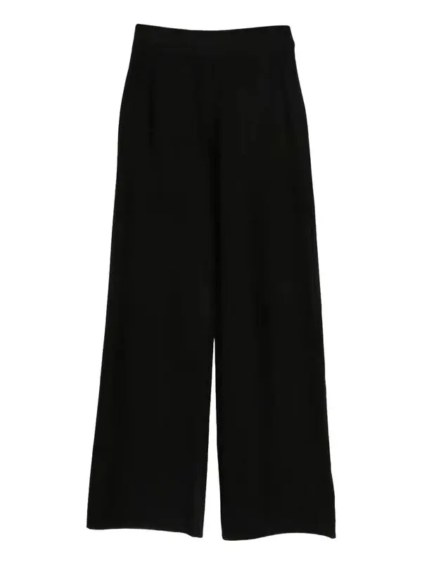 Eric Bompard Elastic-waist Palazzo Pants - Noir