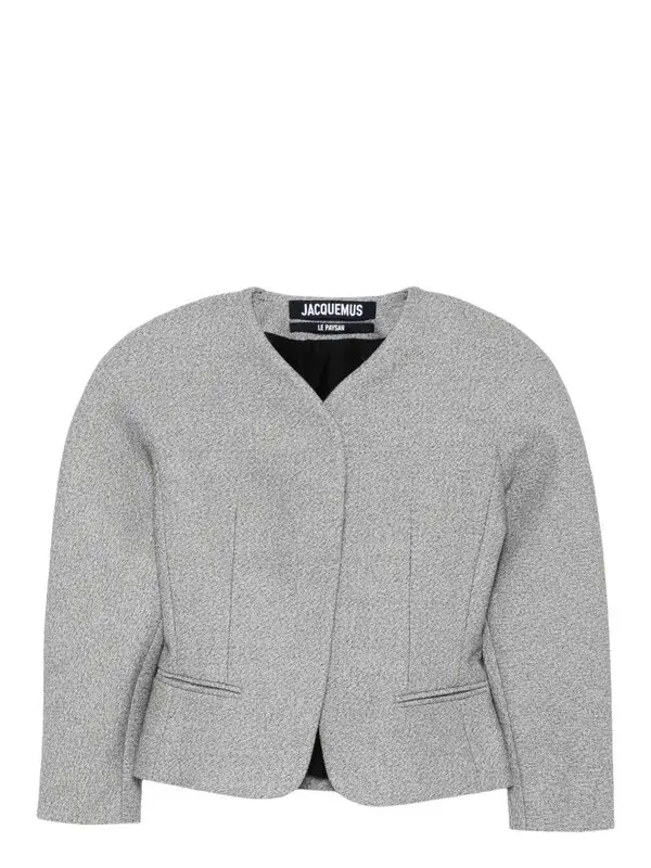 Jacquemus The Mini Ovalo Jacket - Grey
