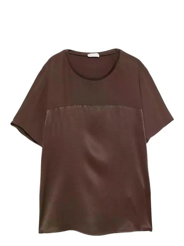 Liu Jo Crew-neck Blouse - Brown