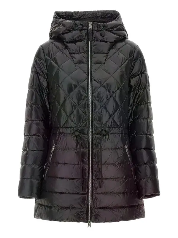 Mackage Diamond-quilted Hooded Coat - Black