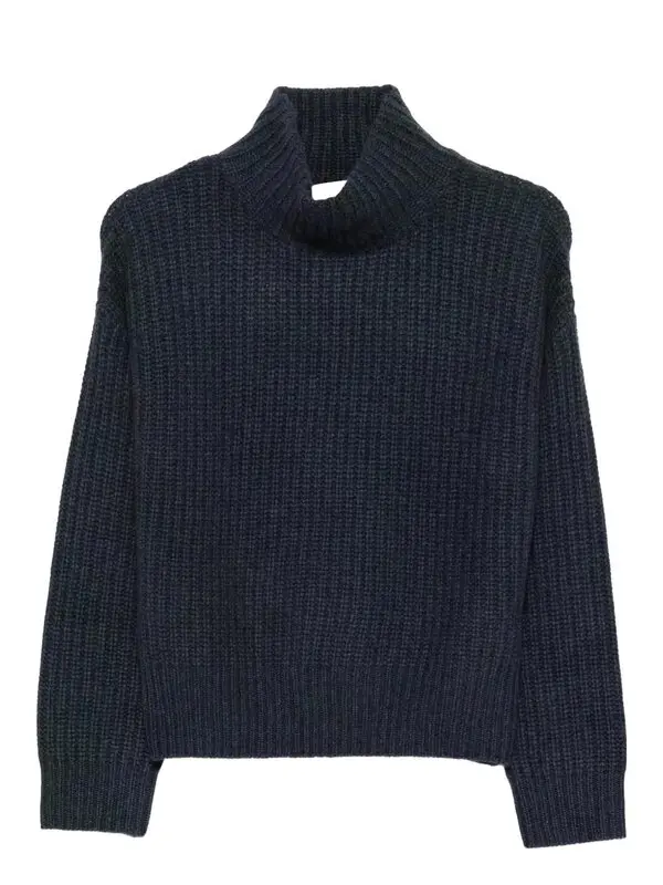 LISA YANG Ribbed Turtleneck Sweater - Blue