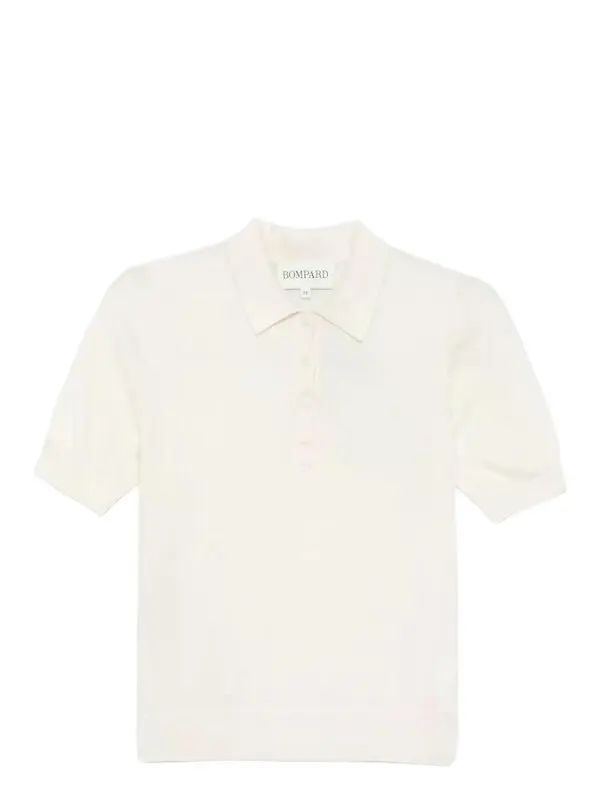 Eric Bompard Collared Short-sleeve Polo Top - Neutrals