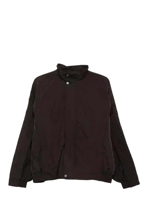 J.L-A.L High-neck Buttoned Jacket - Brown