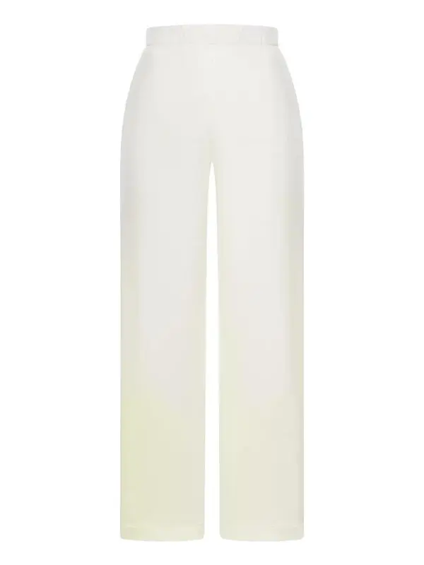 Max Mara Silk-cotton Trousers - White