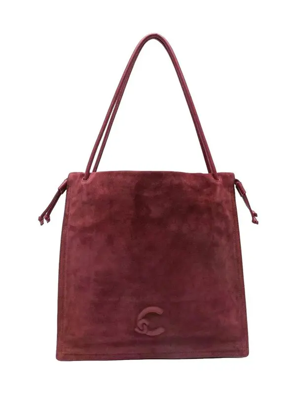 COCCINELLE Large Dulse Suede Tote Bag - Red