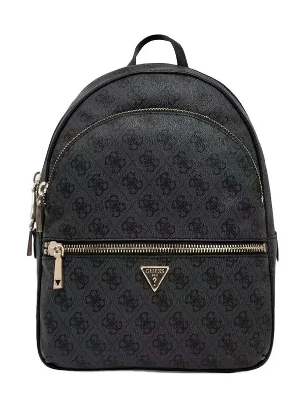 Guess Logo-pattern Backpack - Black