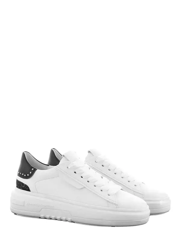 KENNEL&SCHMENGER Stud-embellished Leather Sneakers - White