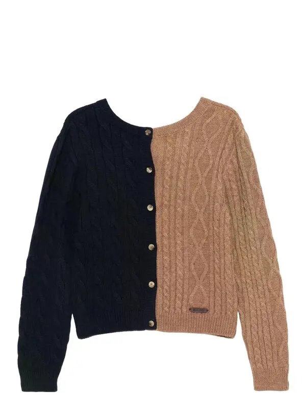 Moschino Cable-knit Cardigan - Brown
