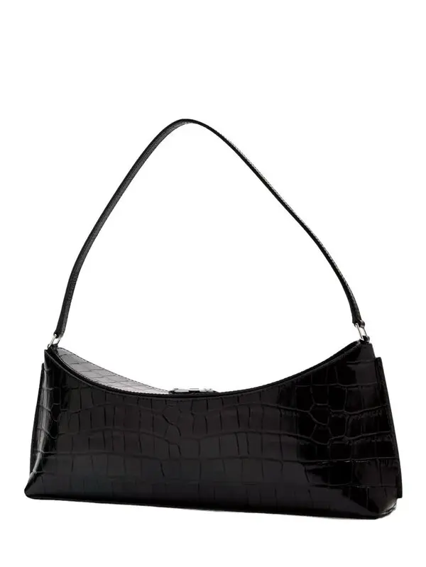 Jacquemus Clutch With Crocodile Embossing - Black