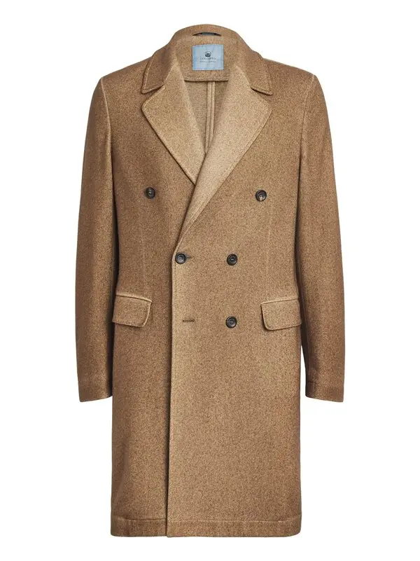Colombo Cashmere-silk Overcoat - Brown