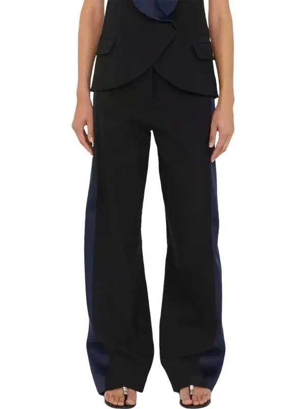 Christopher Esber Contrast-panel Trousers - Black
