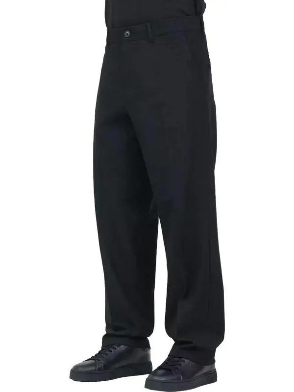 SELECTED Button Fly Trousers - Black