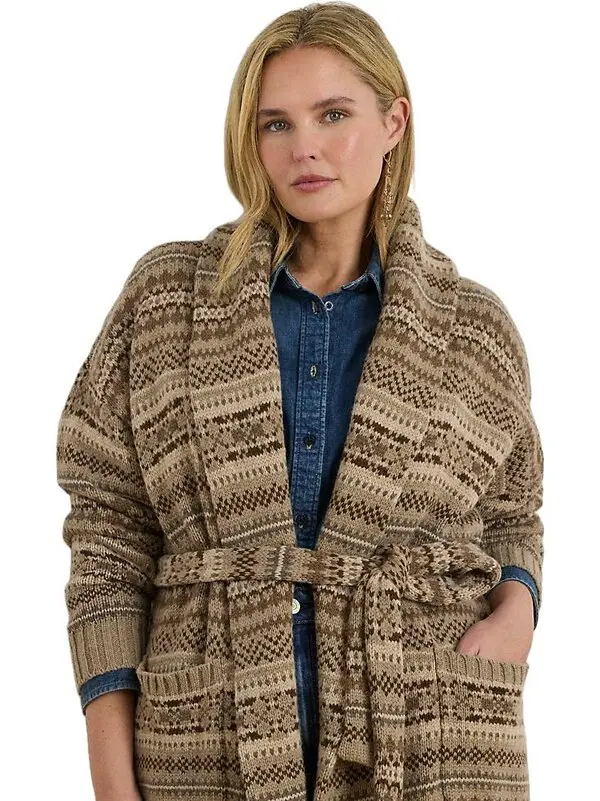 Ralph Lauren Fair Isle Wool-blend Cardigan - Adirondack Heather Multi