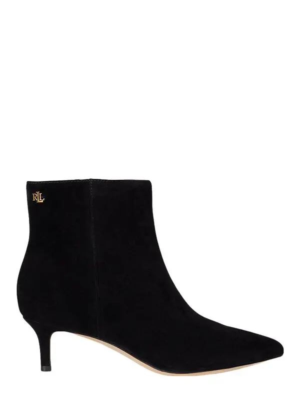 Ralph Lauren Mckay Suede Booties - Black