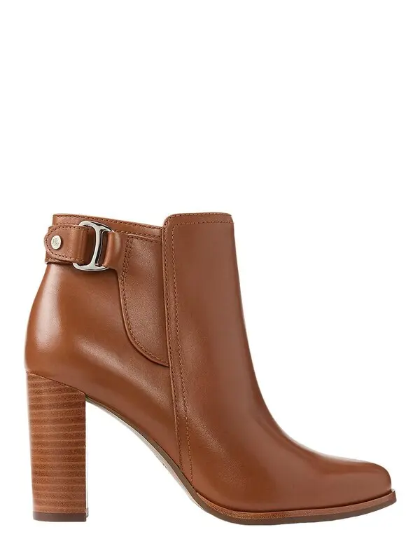 Ralph Lauren Tasha Calfskin Bootie - Lauren Tan