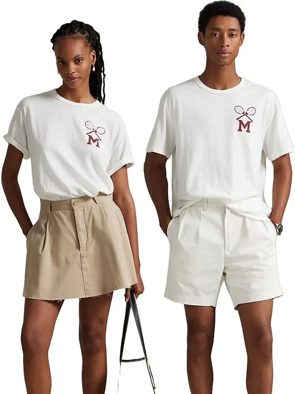 Ralph Lauren The Morehouse College Tennis T-shirt - Paper White