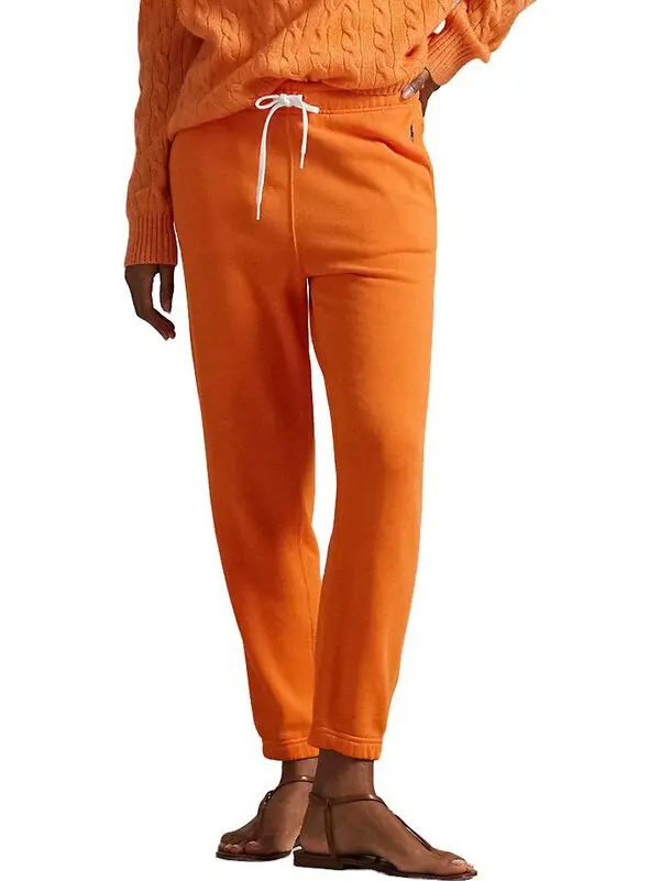 Ralph Lauren Lightweight Fleece Drawstring Sweatpants - Fiesta Orange