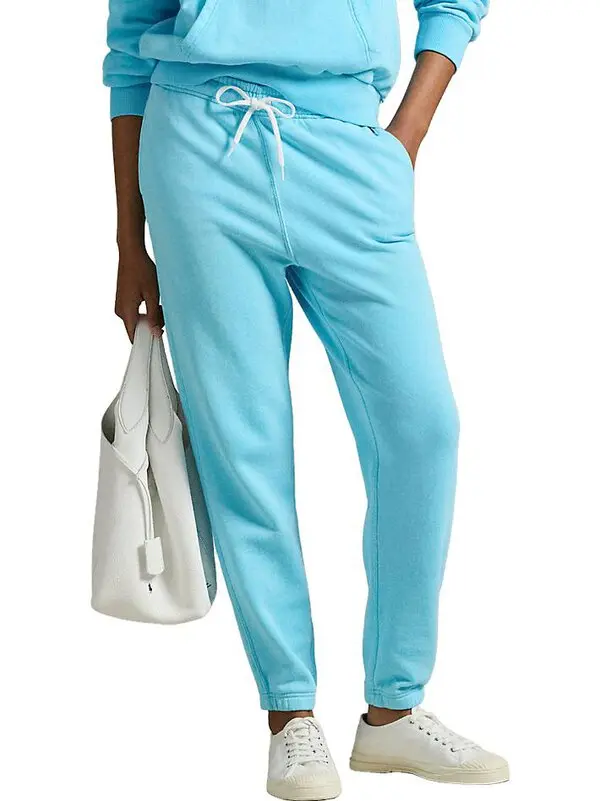 Ralph Lauren Lightweight Fleece Drawstring Sweatpants - Turquoise Nova