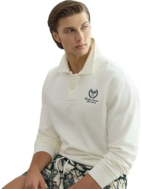 Ralph Lauren Crest Cotton-cashmere Sweatshirt - Classic White