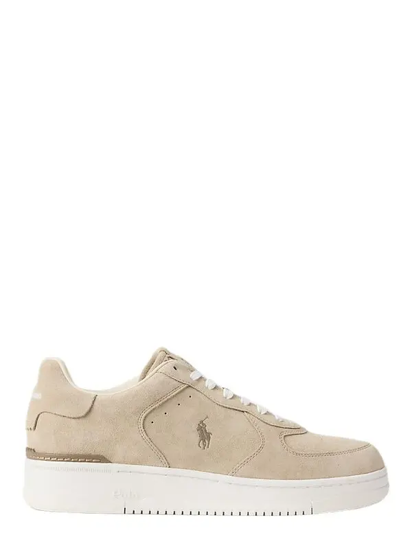 Ralph Lauren Masters Court Suede Sneakers - Milkshake