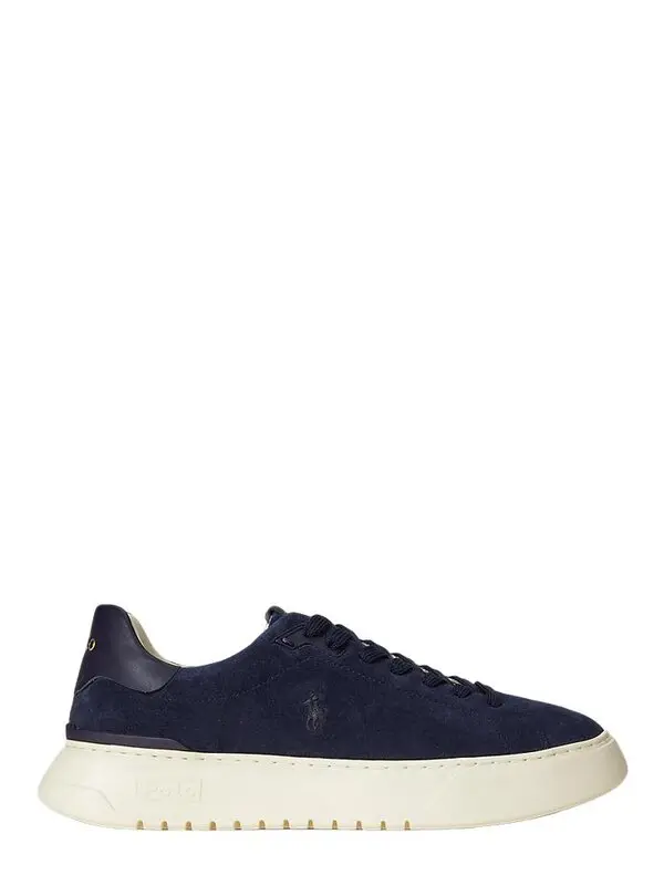 Ralph Lauren Rlite Court Suede Sneaker - Navy