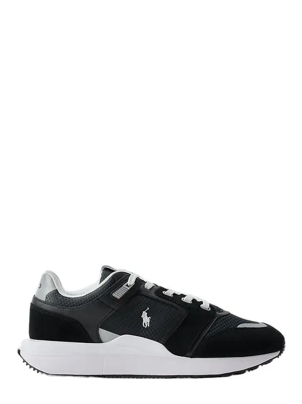 Ralph Lauren Train 89 V2 Paneled Sneaker - Black/white