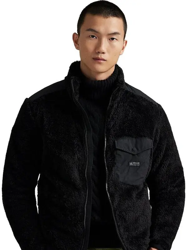 Ralph Lauren Fleece Zip-up Jacket - Polo Black