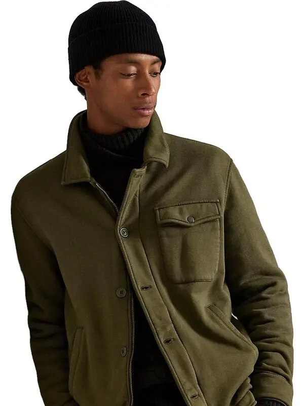 Ralph Lauren Fleece Deck Jacket - Company Olive
