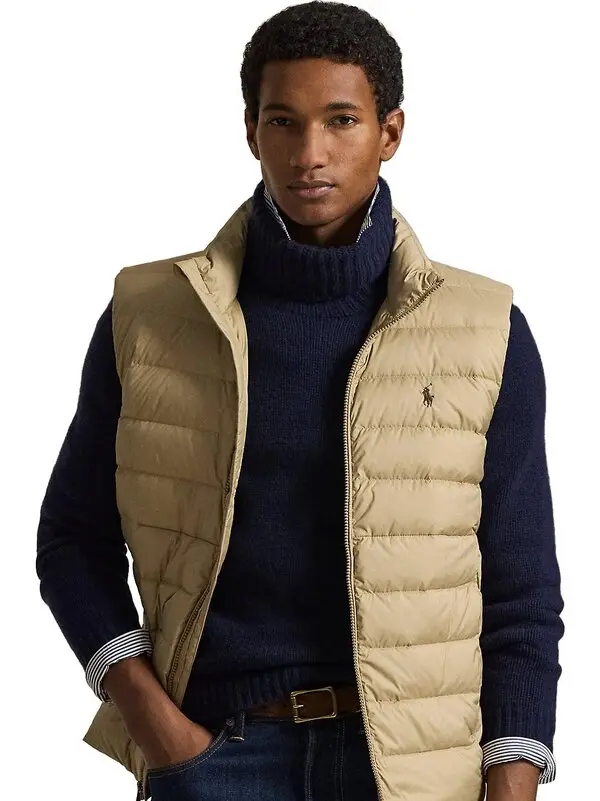 Ralph Lauren Packable Down Vest - Rl Khaki