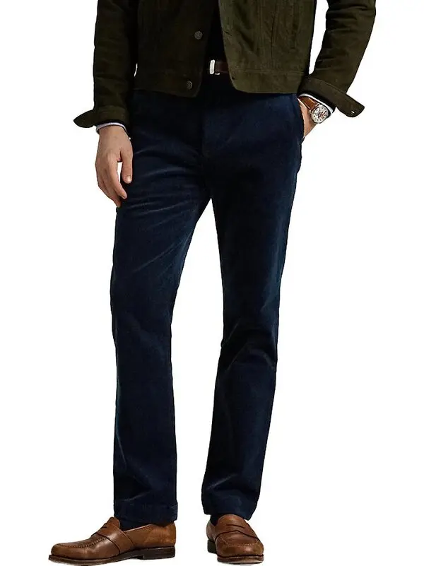 Ralph Lauren Andover Slim Fit Stretch Corduroy Pant - Aviator Navy