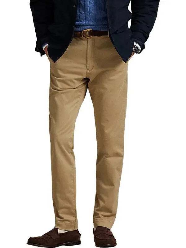 Ralph Lauren Jarrett Slim Fit Sateen Pant - Khaki Hill
