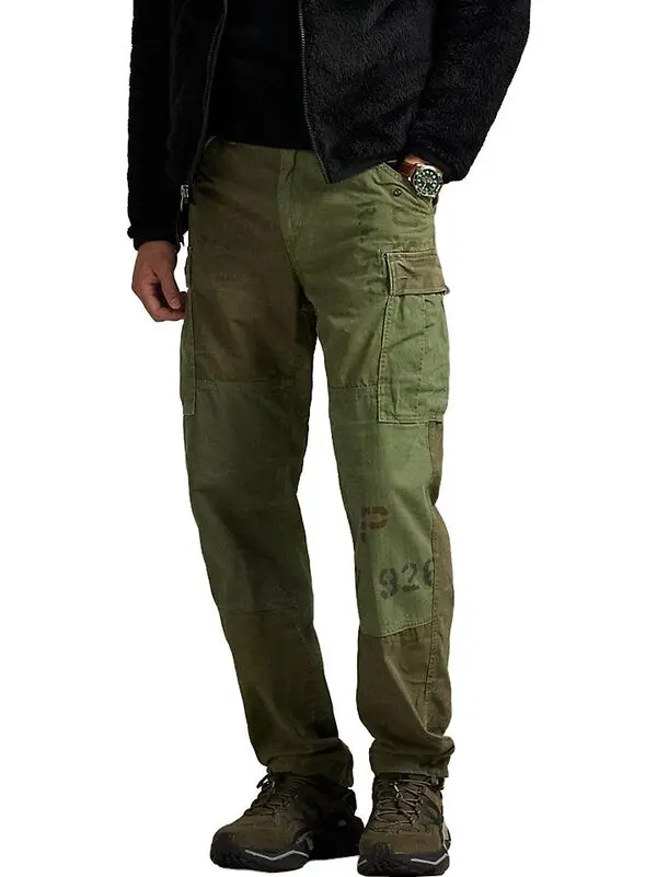 Ralph Lauren Classic Fit Patchwork Cargo Pant - Patched Olive