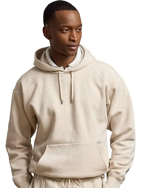 Ralph Lauren Cotton-cashmere Fleece Hoodie - Champagne Melange