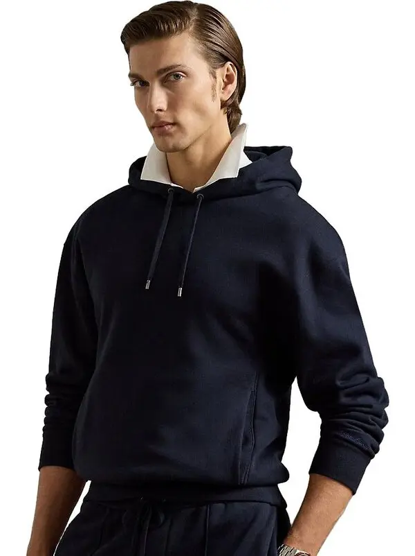 Ralph Lauren Cotton-cashmere Fleece Hoodie - Classic Chairman Navy