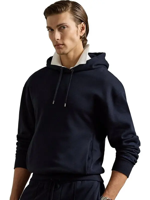 Ralph Lauren Cotton-cashmere Fleece Hoodie - Classic Chairman Navy