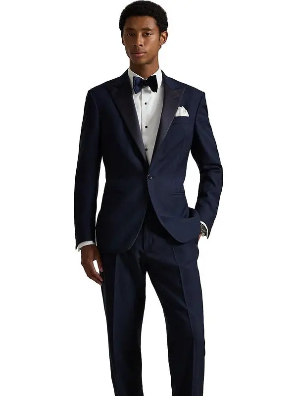 Ralph Lauren Polo Tailored Fit Wool Barathea Tuxedo - Navy