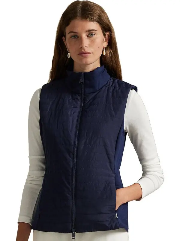 Ralph Lauren Hybrid Quilted Vest - Refined Navy