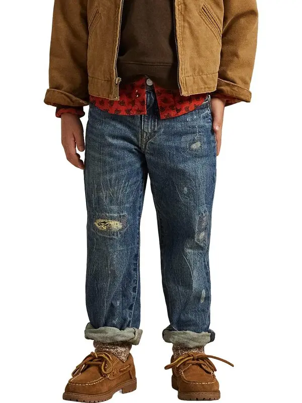 Ralph Lauren Lynwood Relaxed Fit Distressed Jeans - Mifflin
