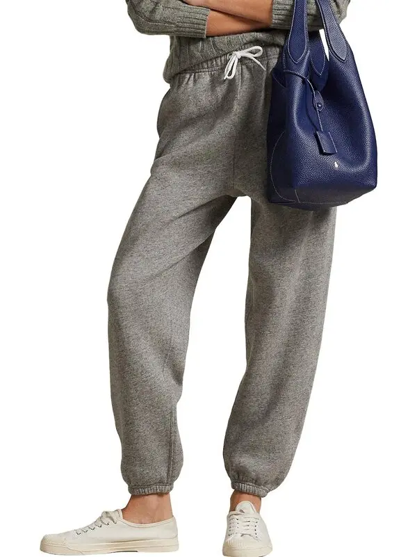 Ralph Lauren Fleece Drawstring Sweatpants - Dark Vintage Heather