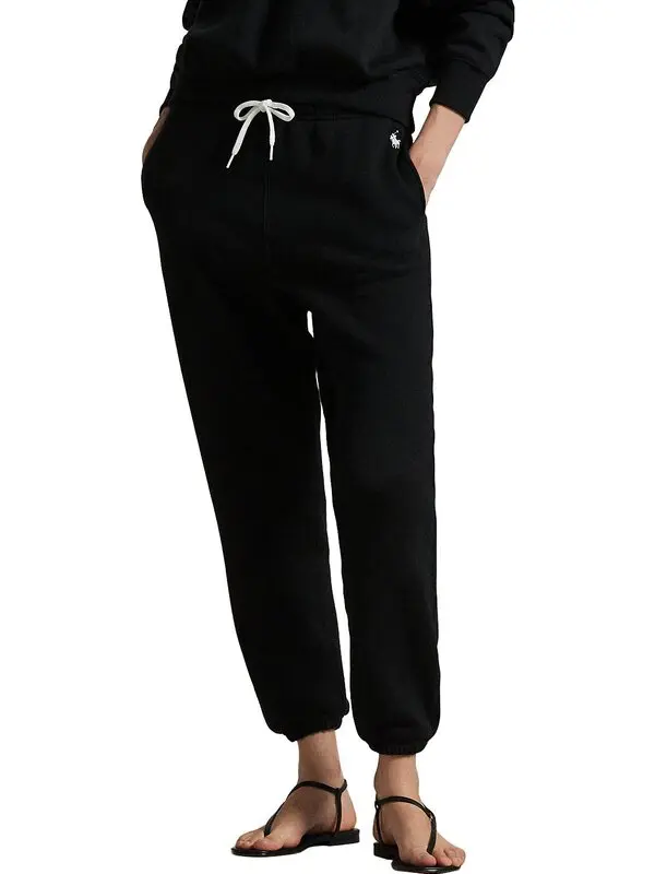 Ralph Lauren Fleece Drawstring Sweatpants - Polo Black