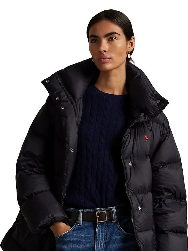 Ralph Lauren Oversize Down Puffer Jacket - Polo Black